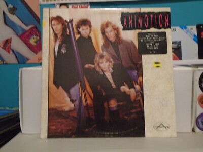 ANIMOTION-Self Titled 1989 LP-Polygram-Hype Sticker and Promo Stamp ...