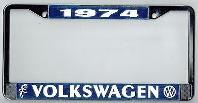 1974 Volkswagen VW Bubblehead Vintage California License Plate Frame ...