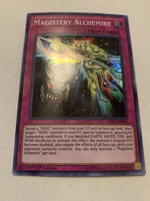 Yu-Gi-Oh! Magistery Alchemist LED6-EN016 Super Rare 1st Ed Near Mint | eBay