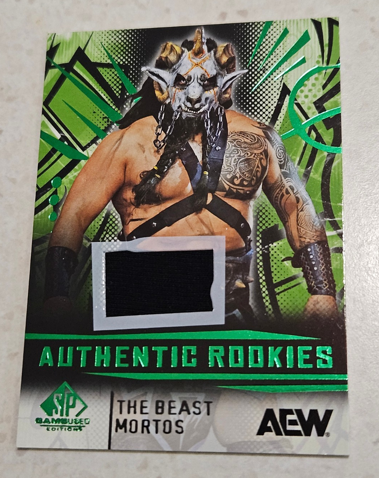 AEW 2025 Beast Mortos SP Game Used Bulk Lot Authentic Rookie & On the ...