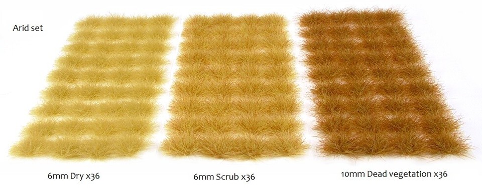 Static grass tufts self adhesive sheets - Model landscape scenery ...