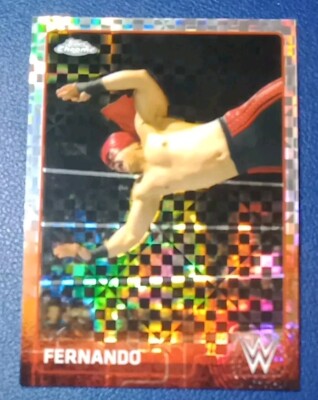 Fernando Red X-Fractor Refractor 2015 Topps Chrome WWE #30 Wrestling ...