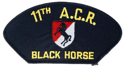 11th ACR Blackhorse Armored Cavalry Regiment Iron on Hat Patch EE1414 ...