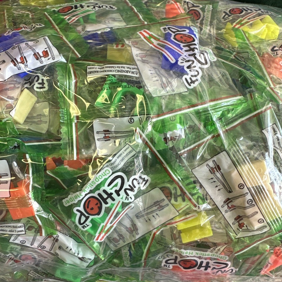 50 Fun Chops Funchop Training Chopsticks Cheaters Helpers Individually Packaged | eBay