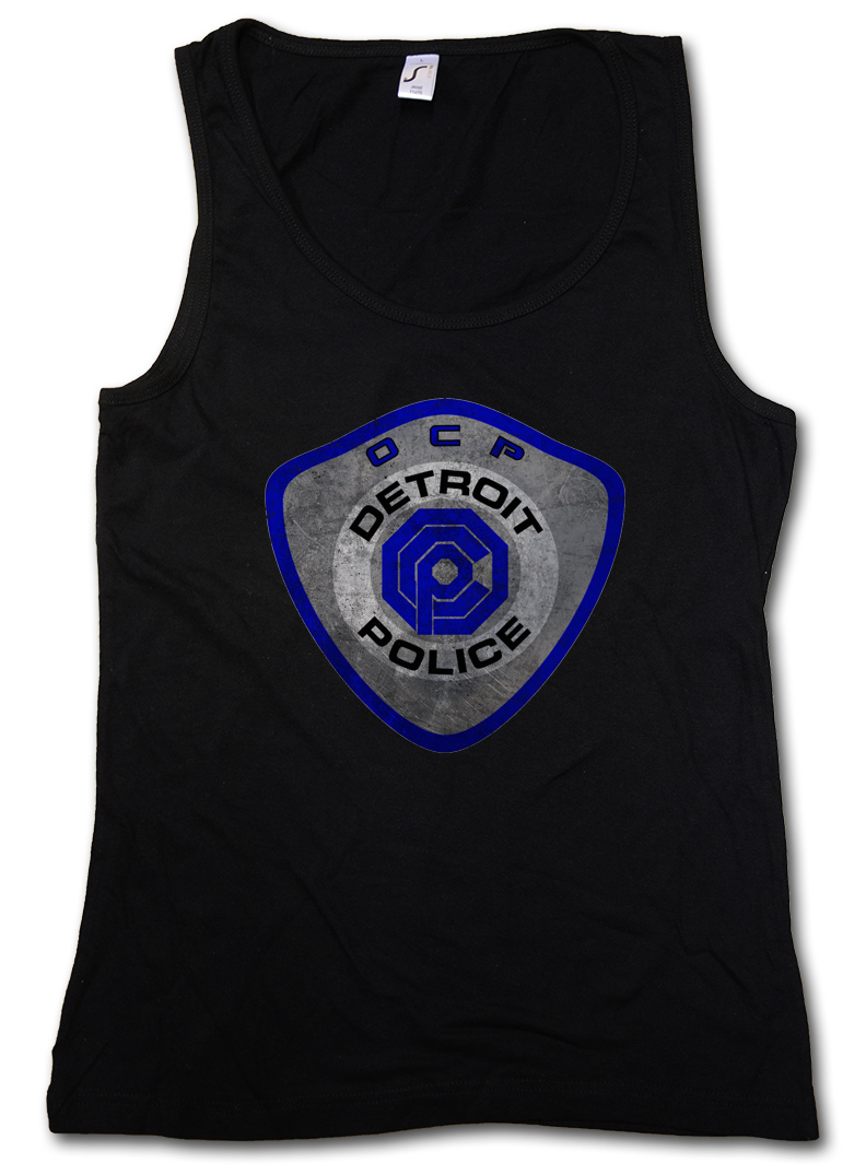 DETROIT POLICE OMNICORP LOGO TANK TOP GYM VEST - Omni Robo Cop Robocop ...