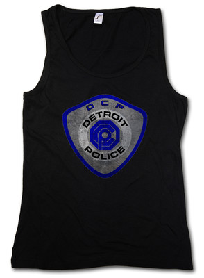 DETROIT POLICE OMNICORP LOGO TANK TOP GYM VEST - Omni Robo Cop Robocop ...