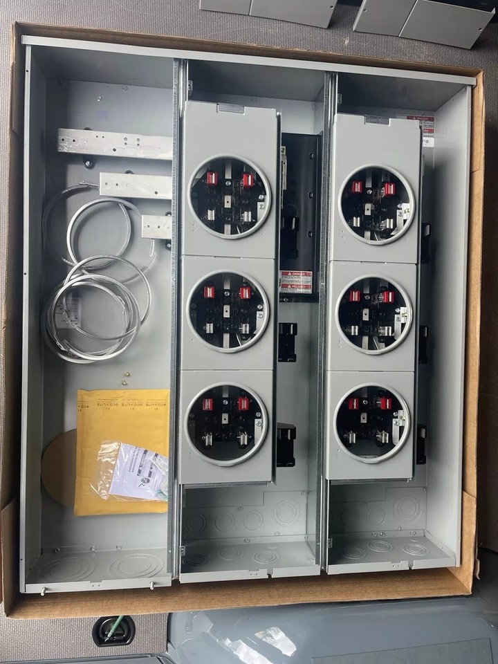 Eaton Multi Meter Pack 1MP6126R, 6 Socket, Bus: 600A NEW | eBay