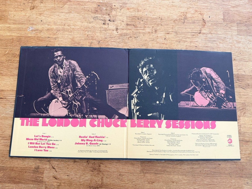 Chuck Berry --The London Chuck Berry Sessions Vinyl LP CH 60020 1972 ...