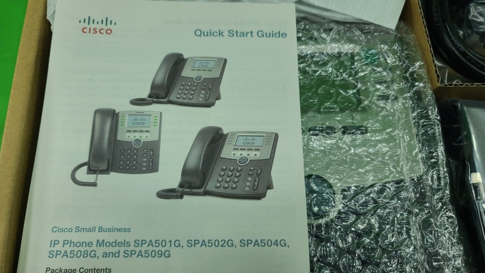 Cisco SPA 504G VoIP IP Phone PoE 4-Line, 2-Port - (Brand New in Box) | eBay