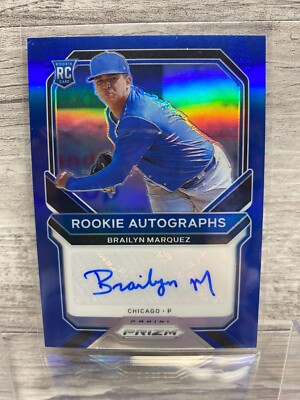 Brailyn Marquez 2021 Panini Prizm Blue Rookie Auto Autograph RC #/149 ...