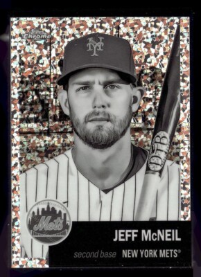 2022 TOPPS CHROME PLAT ANN B W MINI DIAMONDS 468 Jeff McNeil - New York ...