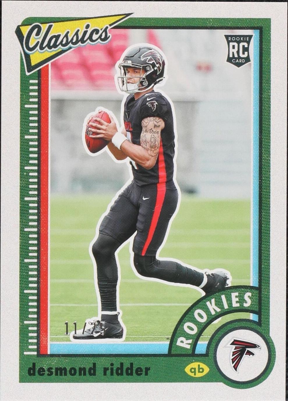 2022 Panini Classics - Rookies Desmond Ridder #153 Blank Back /25 (RC ...