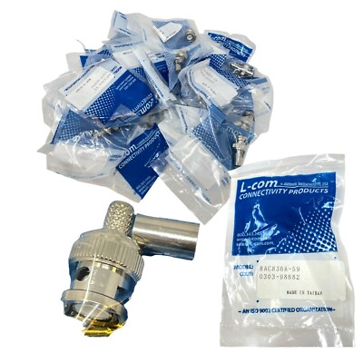 L-COM BAC836A-59 CONNECTOR BNC M RG59 & RG62 CRIMP NOS NEW OLD STOCK ...