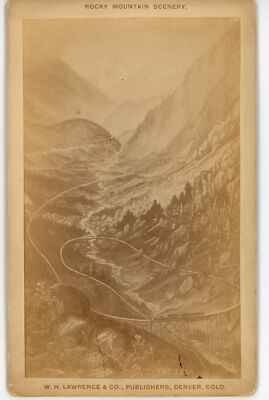 W.H. Lawrence Colorado Rocky Mountain - The Loop Railroad Cabinet Card ...