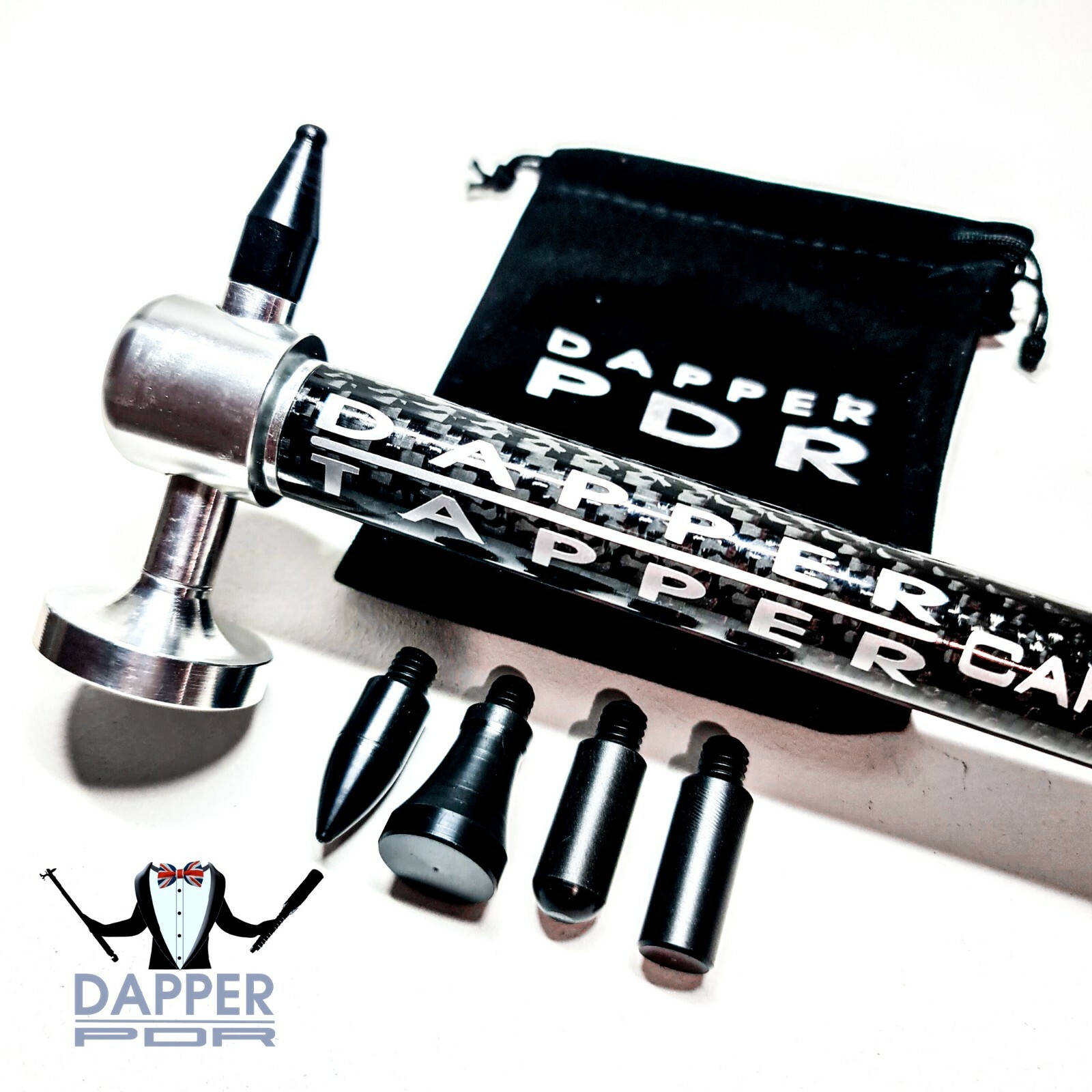Dapper PDR, Carbon Edition, blending hammer, PDR TOOLS, Paintless dent ...