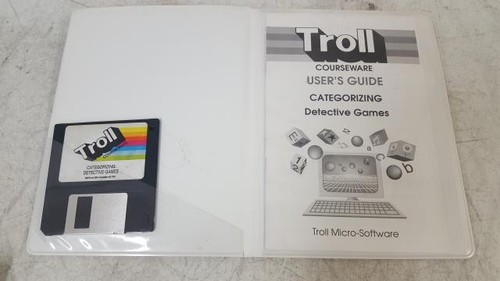 Troll Micro Courseware Categorizing Detective Games Disk Software for ...