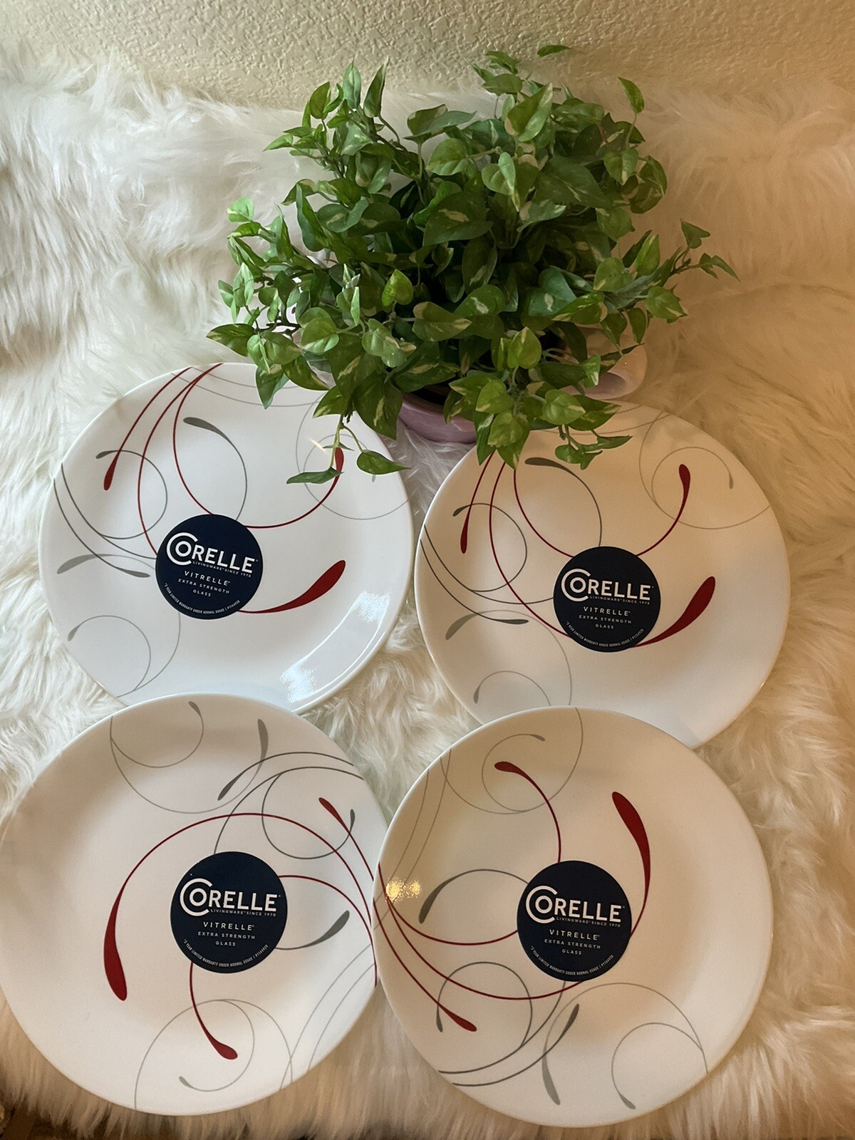 Corelle Splendor Round Dinner Plate 10.5" New With Tag!!!- Set of 4 | eBay