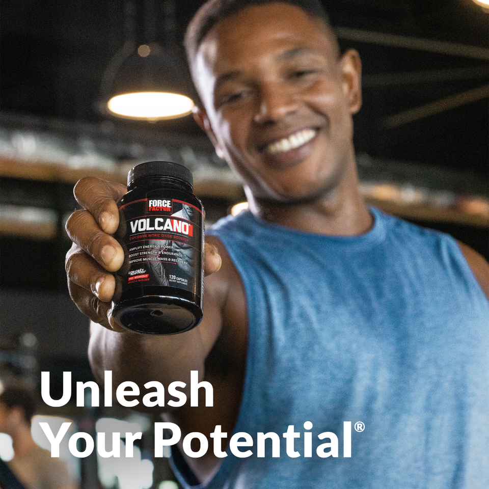 VolcaNO Pre-Workout Nitric Oxide Booster with Creatine - Build Muscle ...