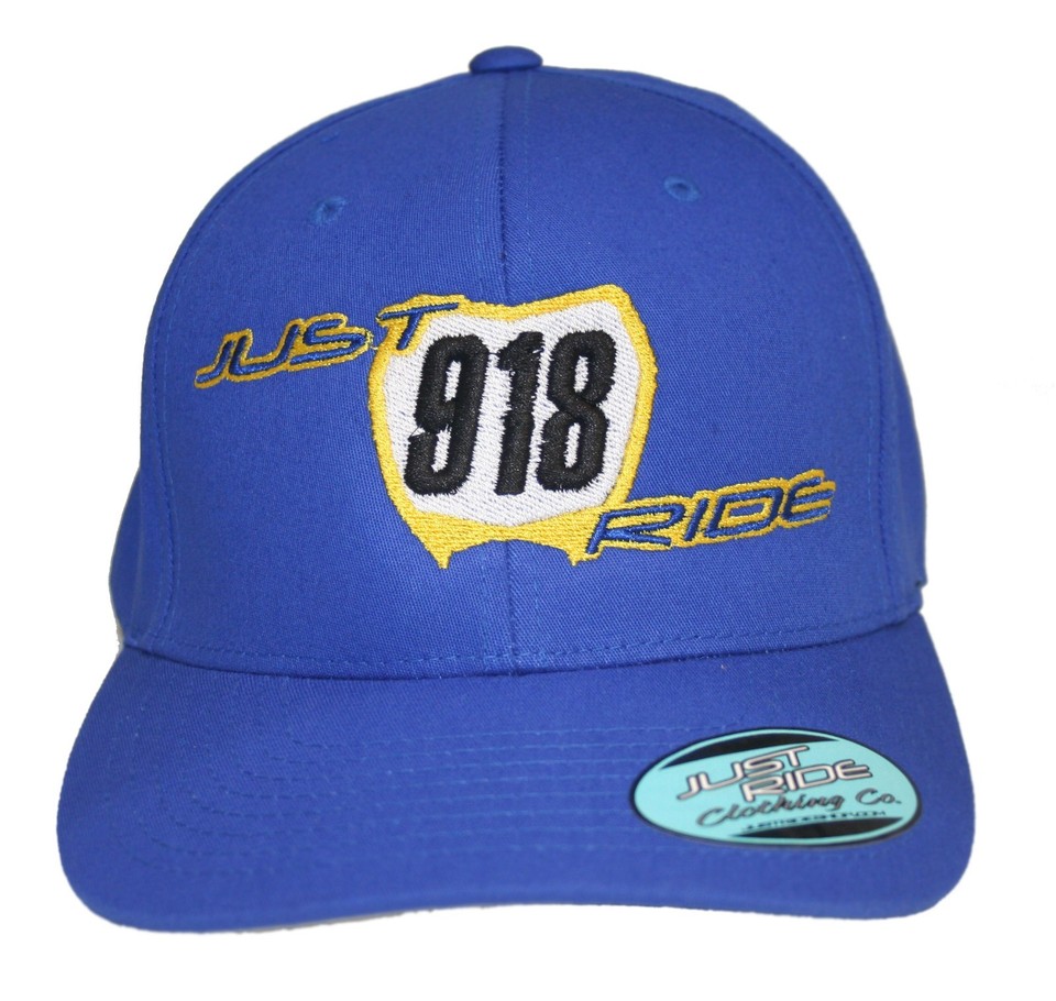CUSTOM MX NUMBER PLATE HAT JUST RIDE FLEXFIT CAP MOTO MOTOCROSS YZ KTM ...