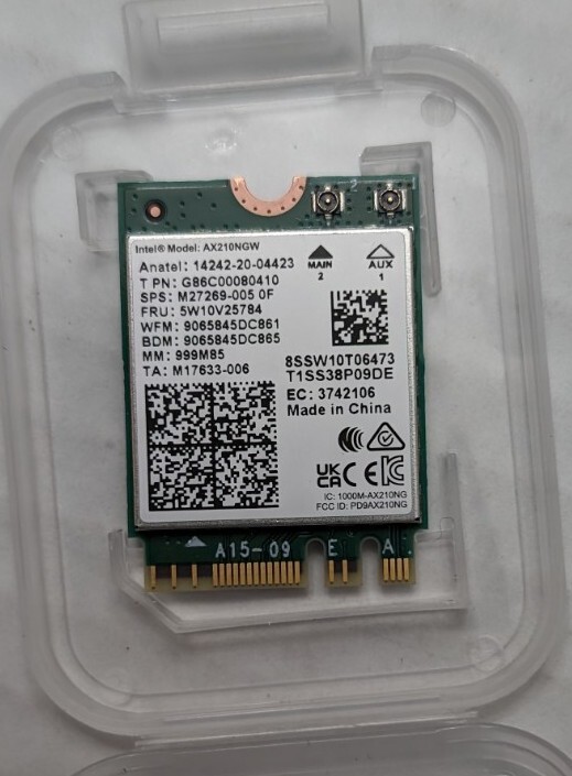 Intel WiFi 6E AX210NGW M.2 WiFi Card 802.11ax wifi Bluetooth 5.2 for ...