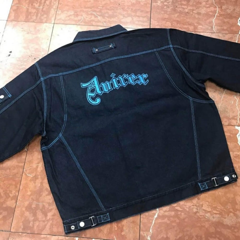 Men's Avirex Special Blue Casual Denim Jacket NWT | eBay