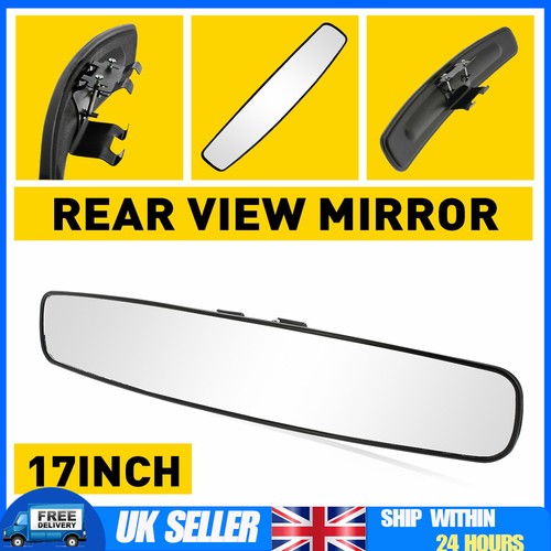 Rear View Mirror Large 17Inch Universal Glass Car Truck Mirror Angle ...