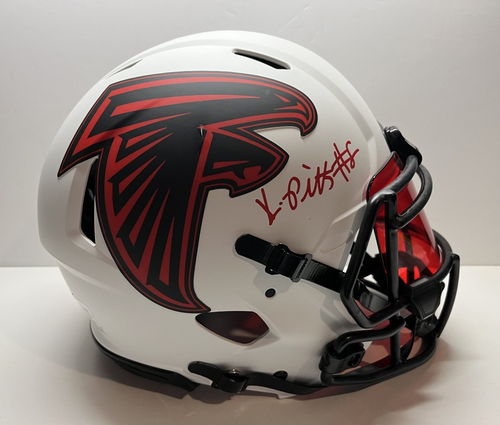 Kyle Pitts Autographed Atlanta Falcons Lunar Eclipse Helmet w/ Beckett ...