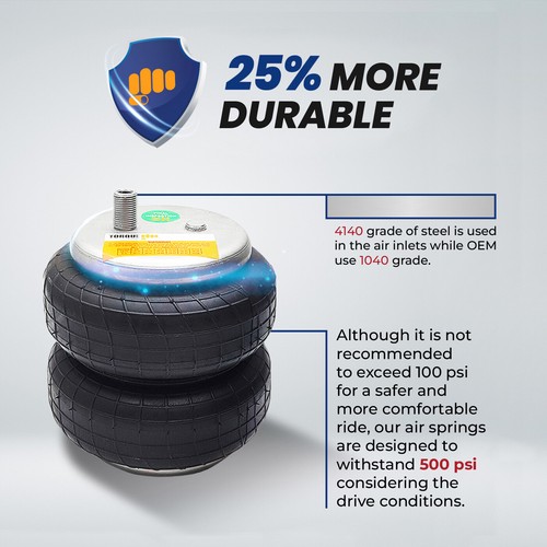 Air Spring Suspension Replaces Firestone 6410 for Ride Rite Kits 2445 1 ...