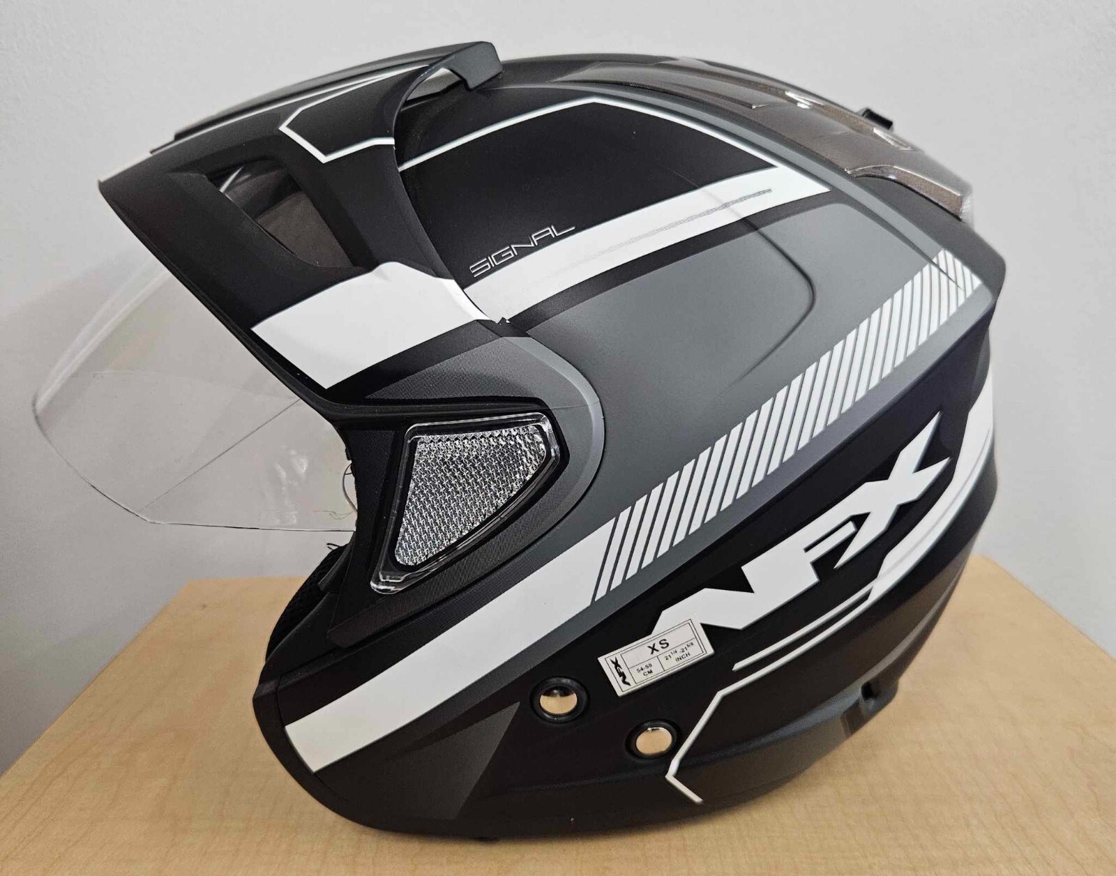 AFX FX-50 Motorcycle Helmet *XS* Blk/Gry/Wht | eBay
