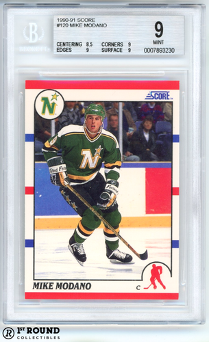 Mike Modano RC BGS 9: 1990-91 Score Rookie Card | eBay