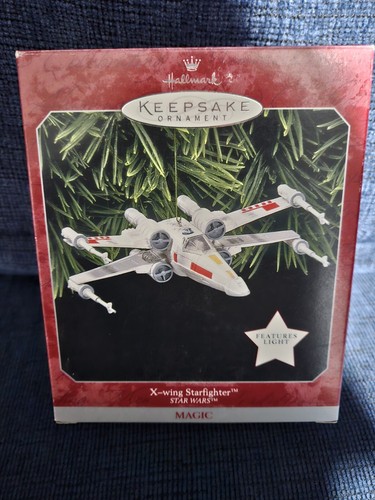 1998 Hallmark Keepsake Ornament - Star Wars X-Wing Starfighter - Lights ...