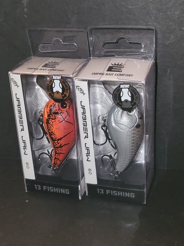 13 FISHING JABBER JAW 2-4 FT 9/16 OZ (1) MUD BUG PUNCH & (1) BLACK BACK ...
