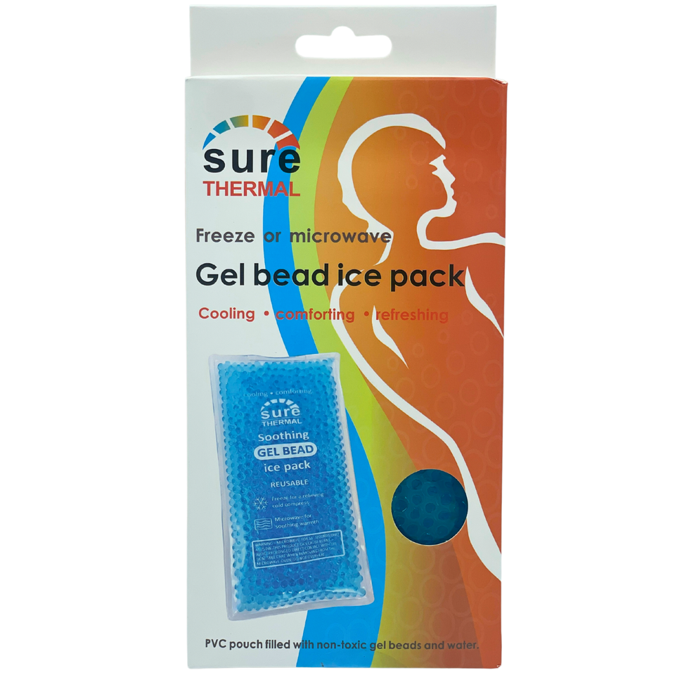 Gel Bead Ice Pack Reusable Microwave/Freezer Safe - Soothing-Cooling ...