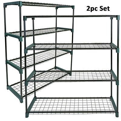 Flower Staging Display Greenhouse Shelving Racking 4 Tier Garden Pot ...