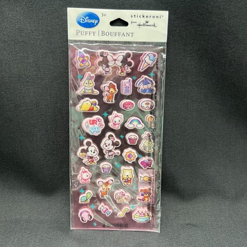 Disney Stickeroni Hallmark Puffy 2 Sheets Stickers New/Sealed Mickey ...