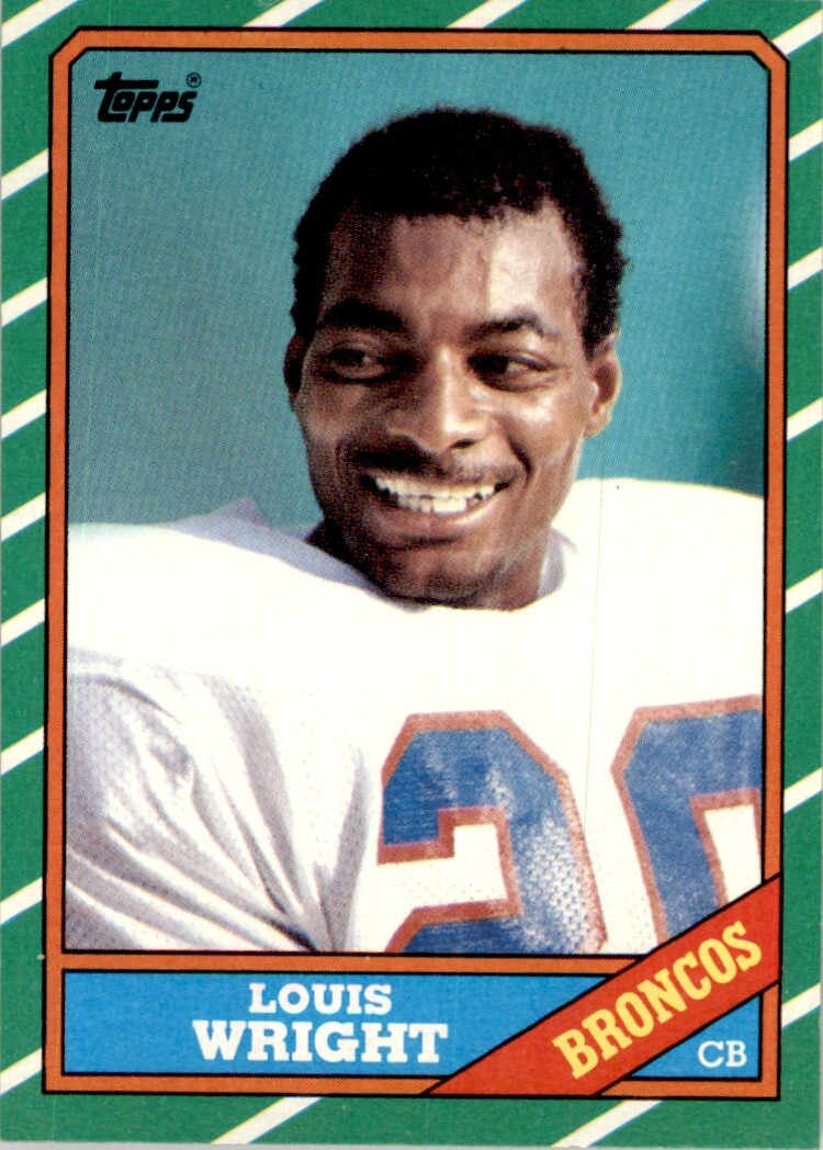 1986 TOPPS! LOUIS WRIGHT* DENVER BRONCOS. #120 | eBay