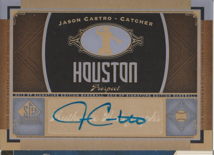 Jason Castro 2012 UD SP Signature Houston rookie RC autograph auto card ...