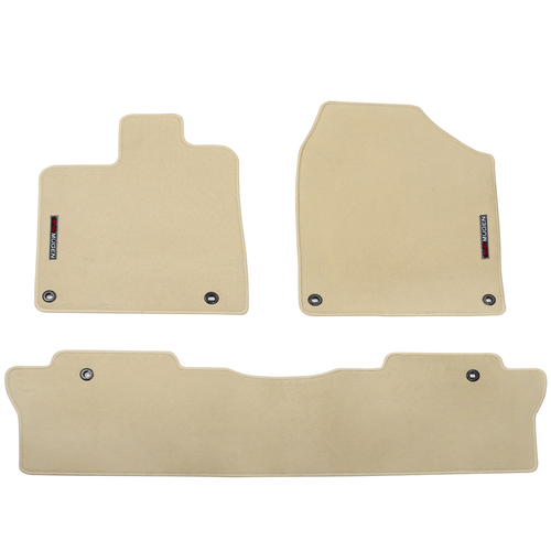 For 17-24 Honda Ridgeline Beige Nylon Floor Mats Carpet Non-slip 3PCS ...