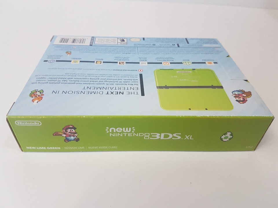 "New" Nintendo 3DS XL Super Mario World New Lime Green Special Edition ...