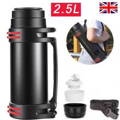 Thermos Flask 2.5l Stainless Steel Thermos Flask with 2 Cups Handle for ...