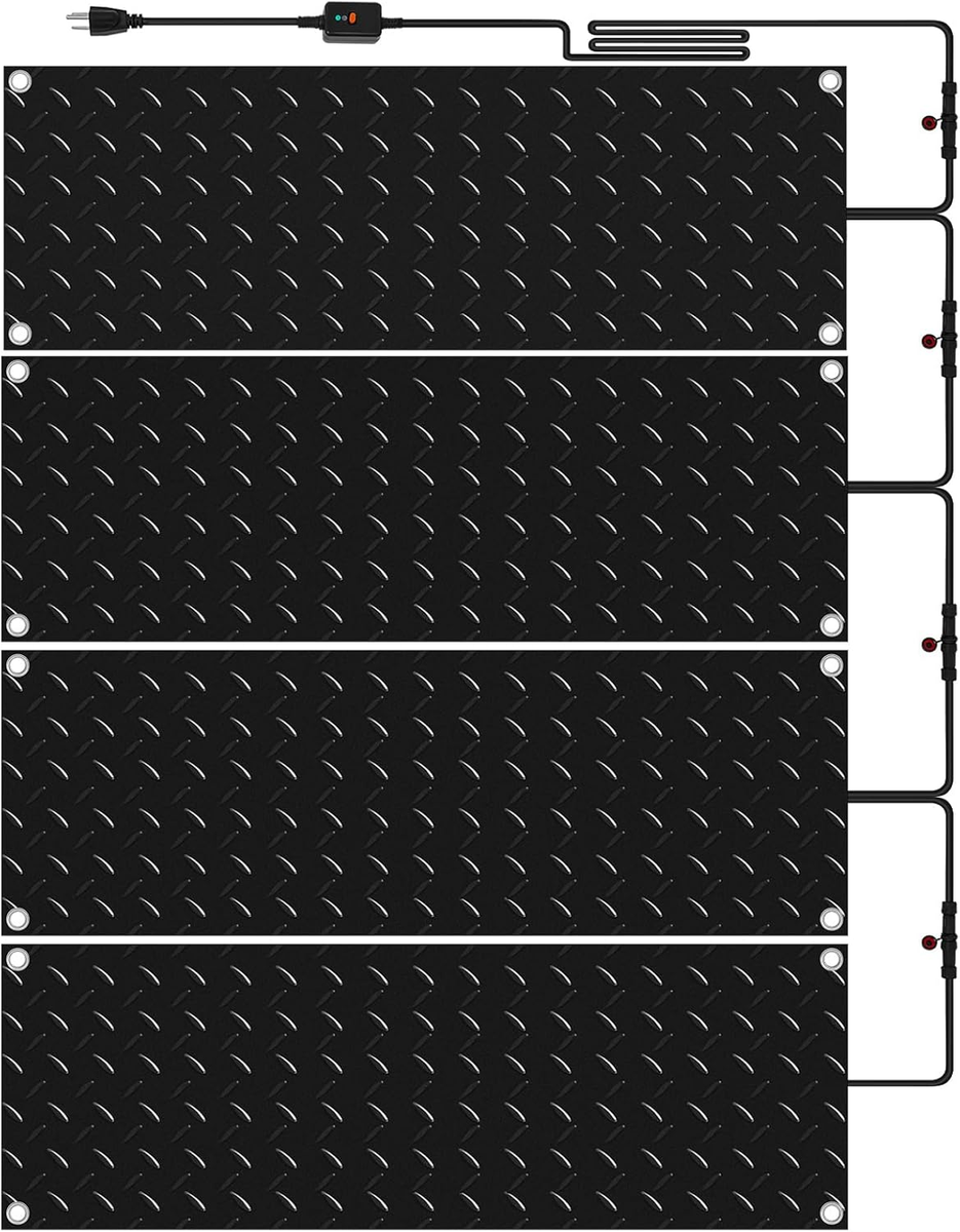 Ice Melting Mat For Driveway Heated Driveway Mats Riakrum 4 Pcs 10 X