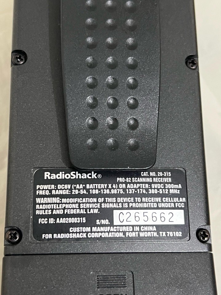 Radio Shack Weather Alert 20-315 receiver 200 Ch untested | eBay