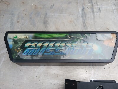 Sammy Atomiswave Ranger Mission Arcade Top Metal Marquee Light Housing ...