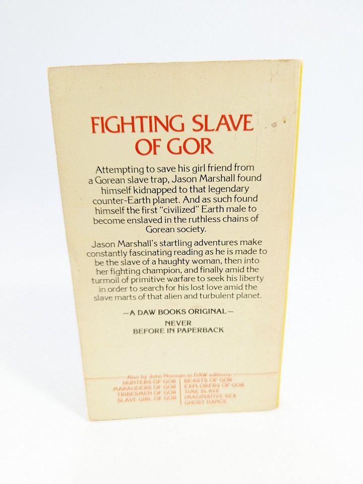Fighting Slave of Gor Fantasy Paperback Book by John Norman from Daw ...
