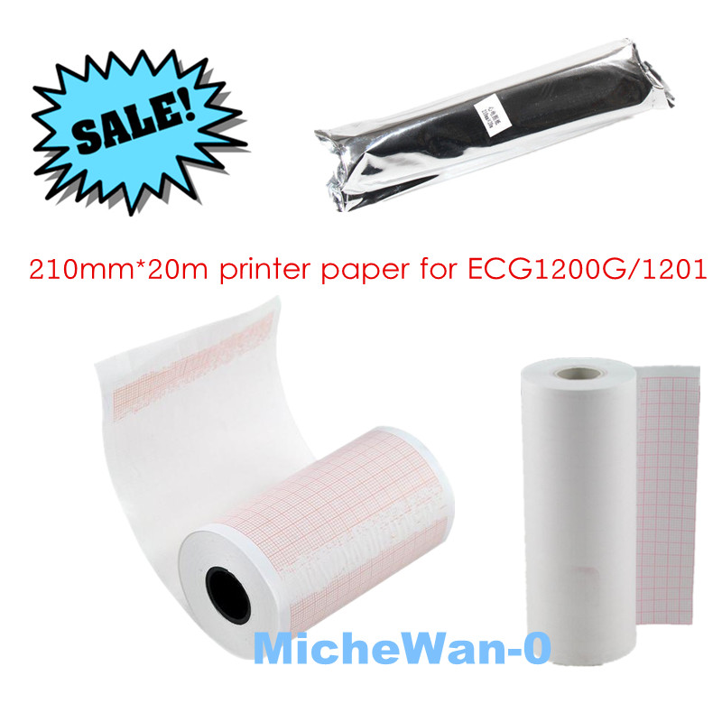 Recording Paper 210mm*20m thermal printer recorder paper for ECG1200G ...
