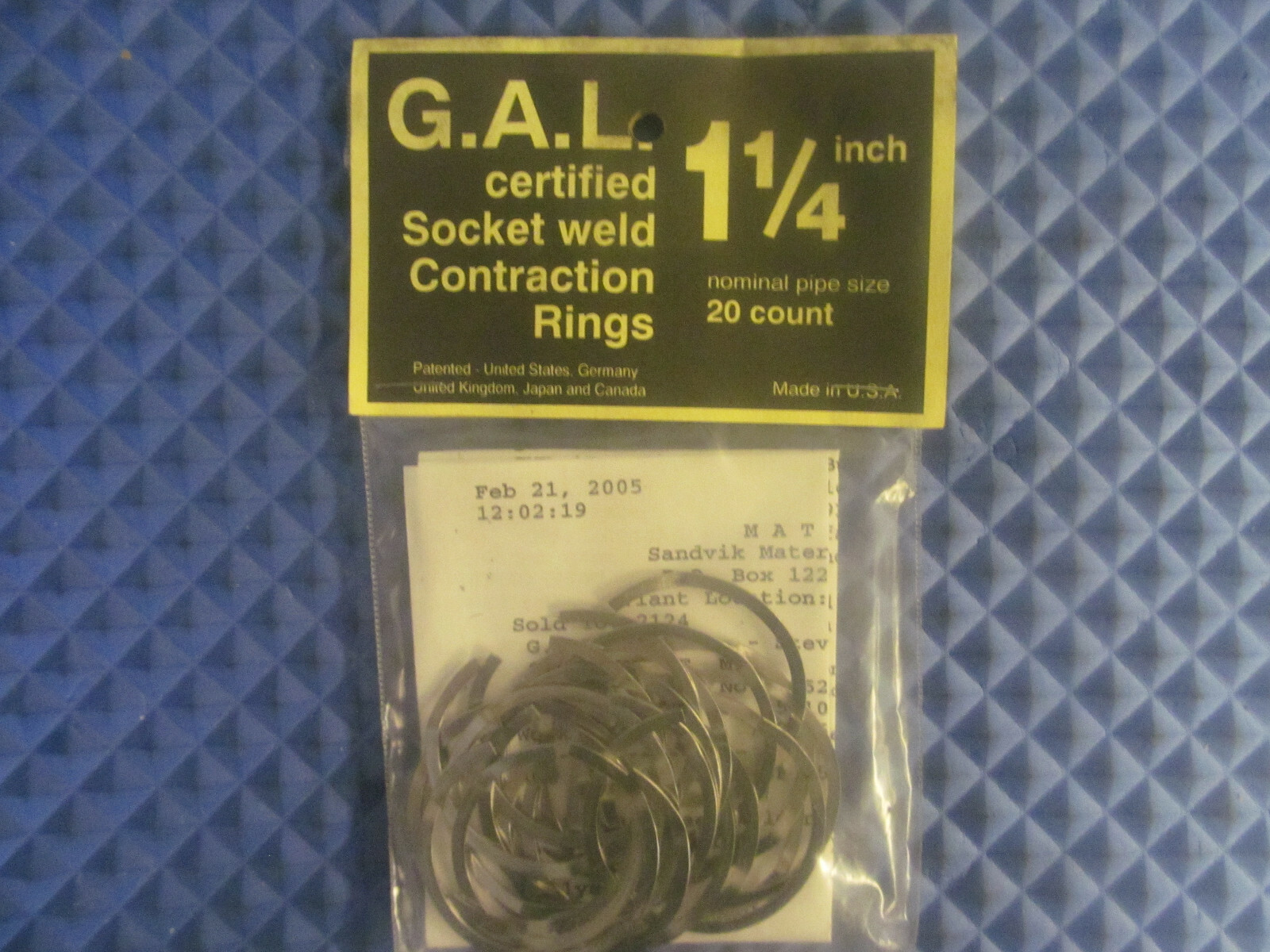 New G.A.L Socket Weld Contraction Rings 1-1/4" (Lot of 20 rings) | eBay