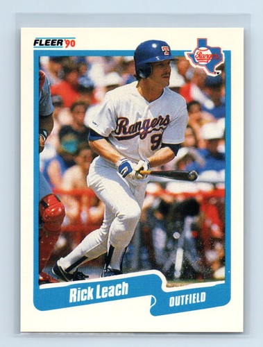 1990 Fleer Staight from the pack!!! Rick Leach Texas Rangers #305 | eBay
