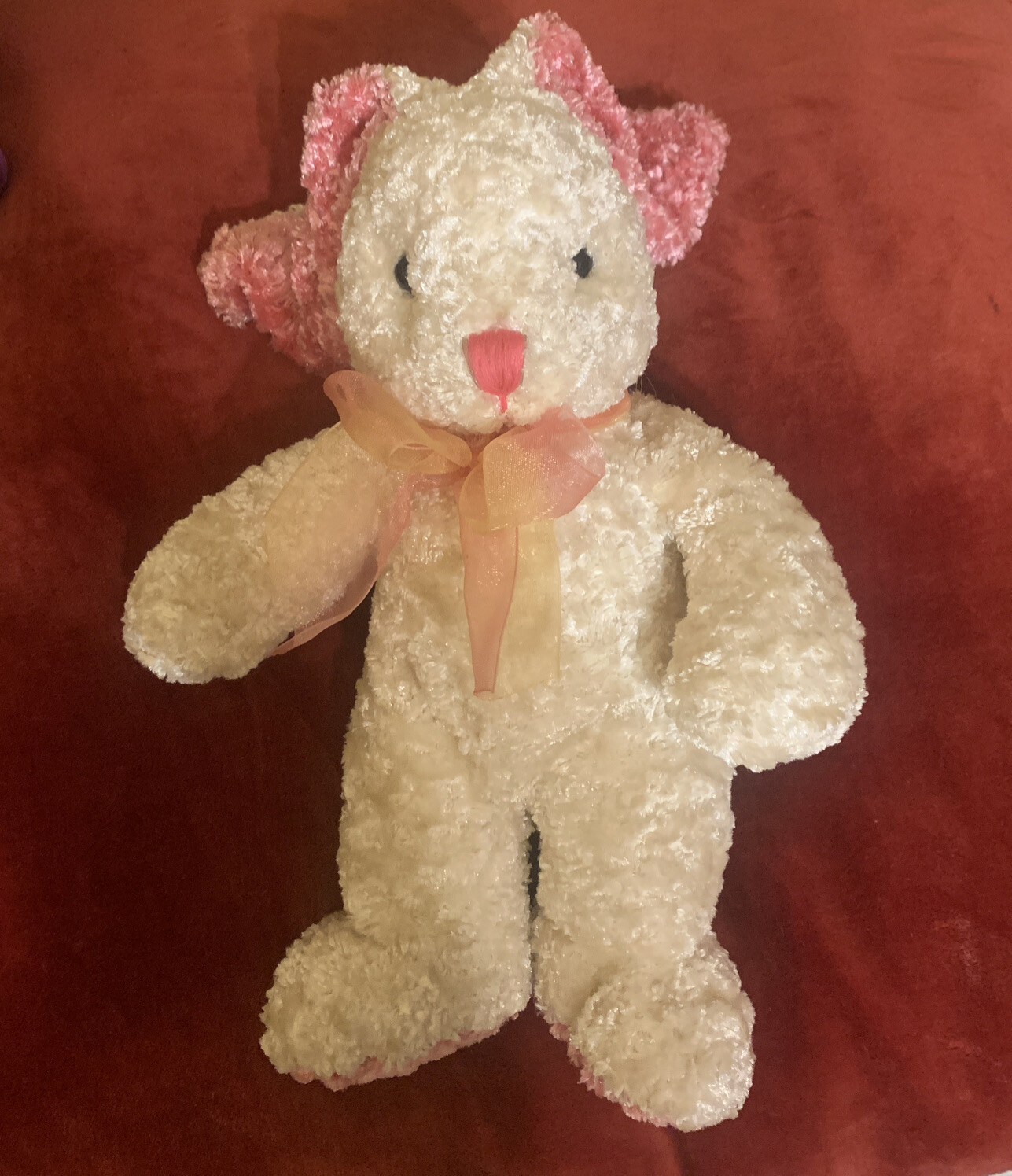 Dan Dee Bunny Plush Pink Rabbit Bow Easter Spring Stuffed Animal | eBay
