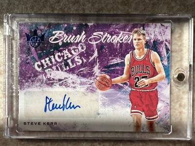 2021-22 Panini Court Kings - Steve Kerr Brush Strokes BULLS Autograph ...