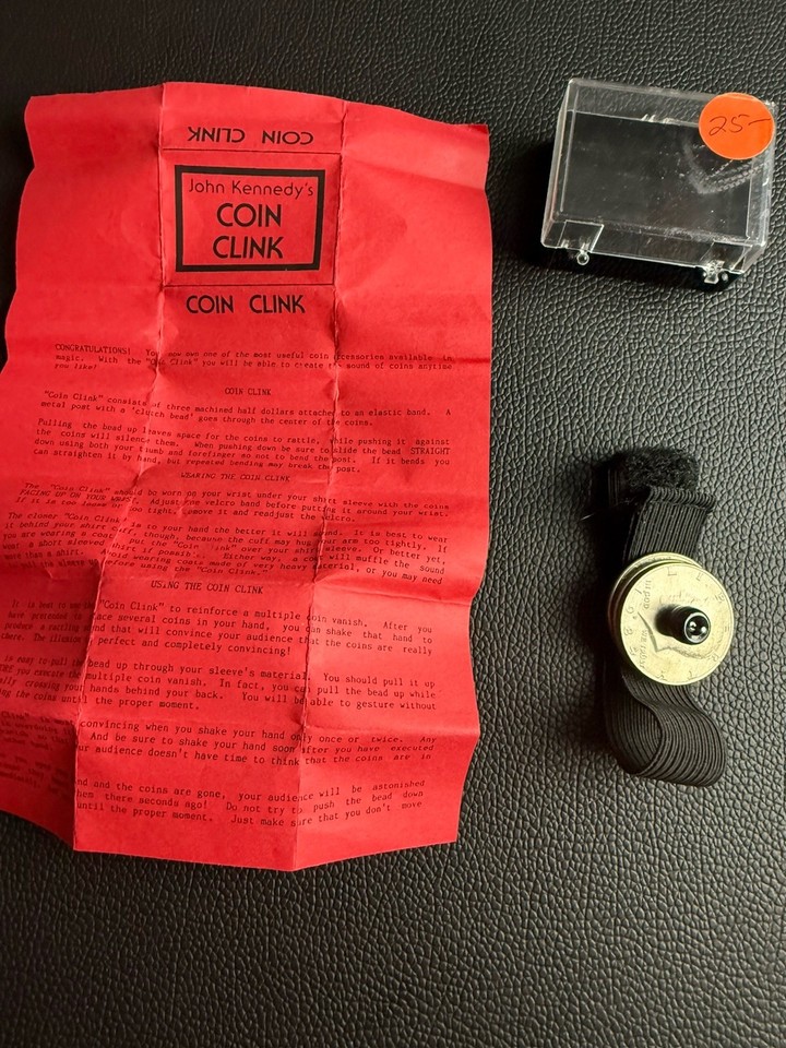 🔥EXTREMELY RARE John Kennedy “Coin Clink” Rattle Gimmick Coin Magic🔥🔥 ...
